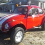 1970 VW Baja Beetle Custom Convertible Roadster with custom chrome engine