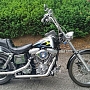 harley-davidson old skool fxwg wide glide 1985 kickstart evolution ...