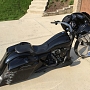 CUSTOM HARLEY STRETCHED AND LOWERED BAGGER