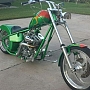 Custom Built Paughco 200 Tire Rigid Bobber Chopper Hardtail Flat ...