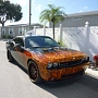 2010 Dodge Challenger with Custom Realistic Flame Paint Job