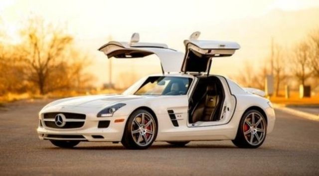 12 Benz Coupe SLS AMG® 9860 Miles 6.2L V8 RWD Automatic Leather Seats ...