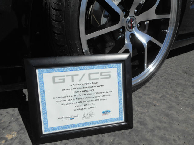 2007 Ford Mustang GT CS LIMITED EDITION #3696 of 5915