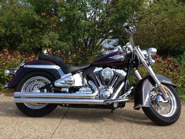 2011 Harley Davidson Heritage Softail. Merlot Red-Black Color. Many ...