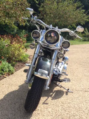 2011 Harley Davidson Heritage Softail. Merlot Red-Black Color. Many ...