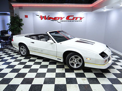 89 Chevy Iroc-Z Convertible Low Miles Custom Leather New Tires 1 Of ...