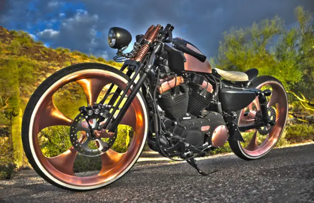 Custom Harley Sportster on 26" wheels!!!